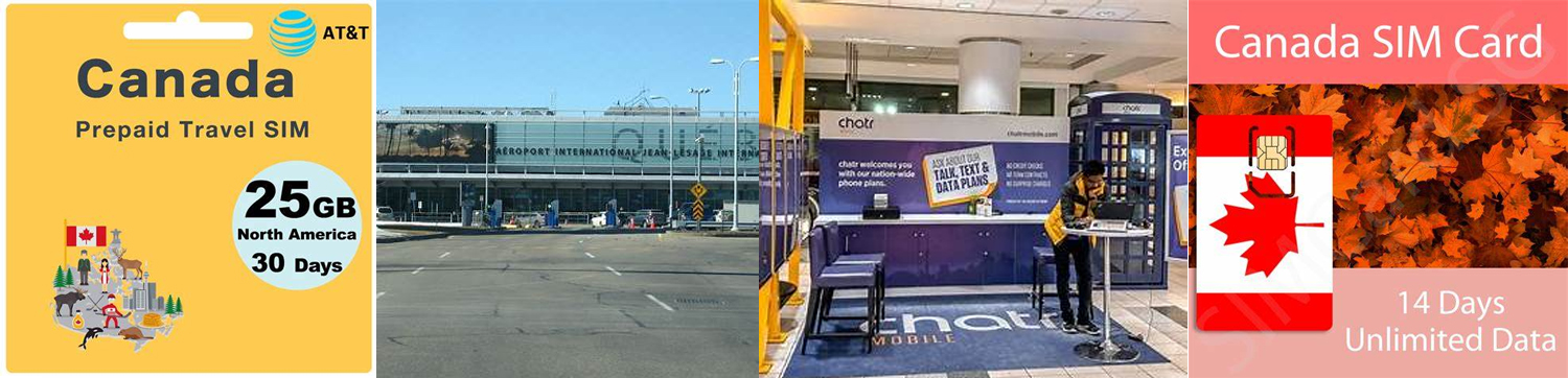 SIM Card at Québec City Jean Lesage Airport (YQB)